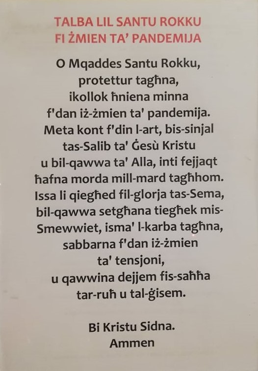 Santu Rokku u l-pandemija – Laikos