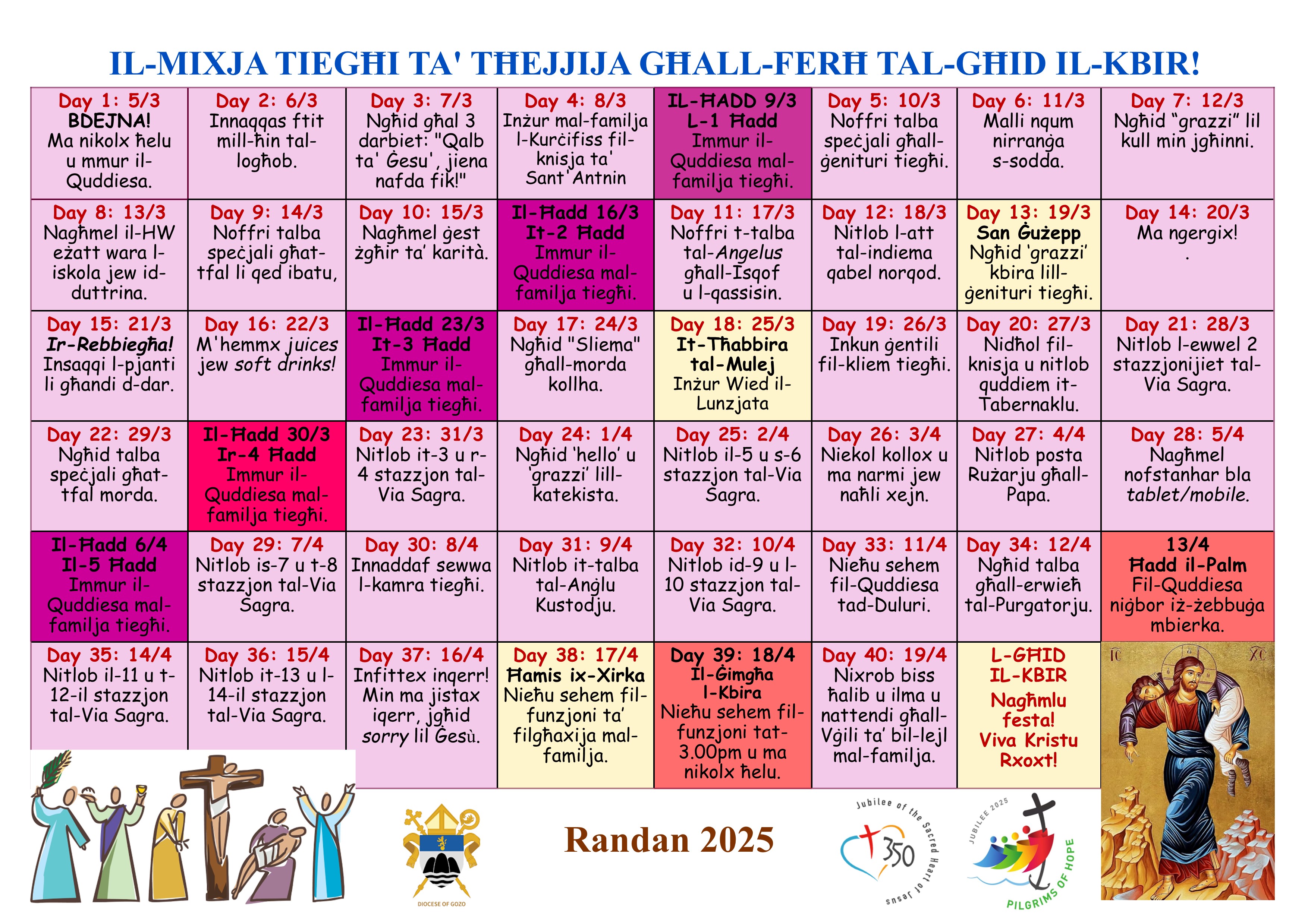 Kalendarju Randan 2025 – Laikos
