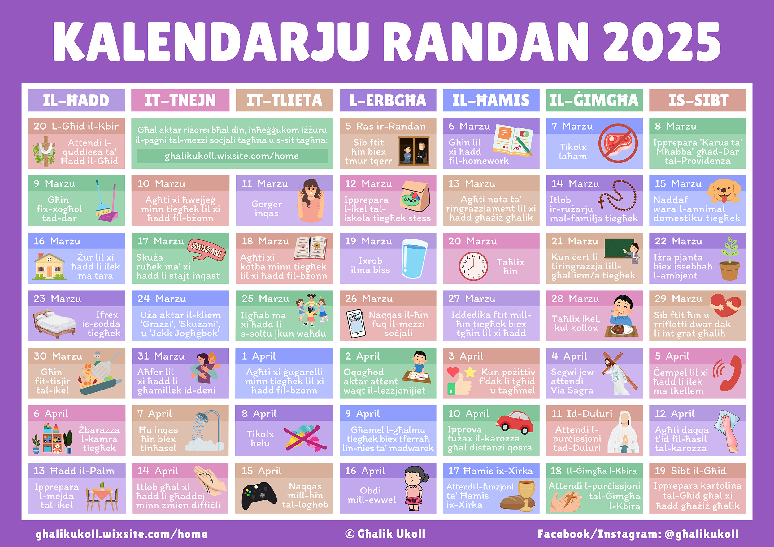 Kalendarju tar-Randan 2025 – Laikos